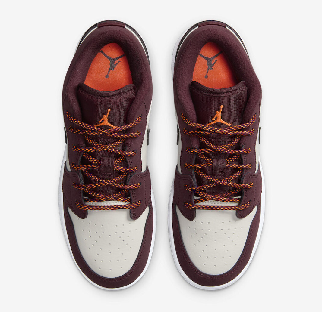 Air Jordan 1 Low GS Night Maroon 553560-068