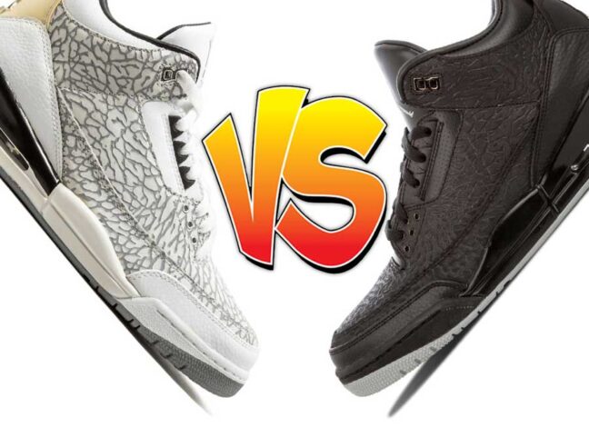 Air Jordan 3 Flip White vs Air Jordan 3 Flip Black Comparison