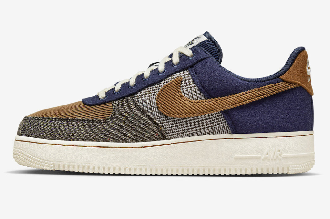 Nike Air Force 1 ‘07 PRM Midnight Navy Ale Brown FQ8744-410