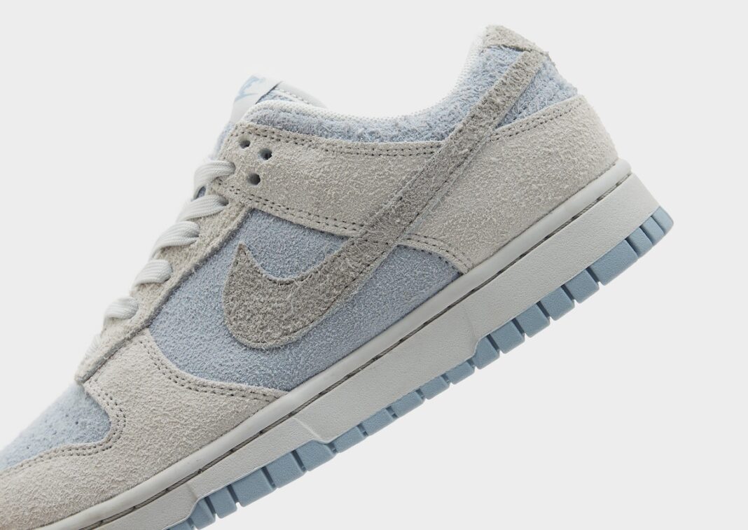 Nike Dunk Low Hairy Suede Neutral Grey Ice Blue