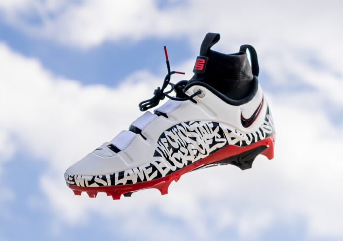 Nike LeBron 4 Graffiti Ohio State Buckeyes PE Cleats