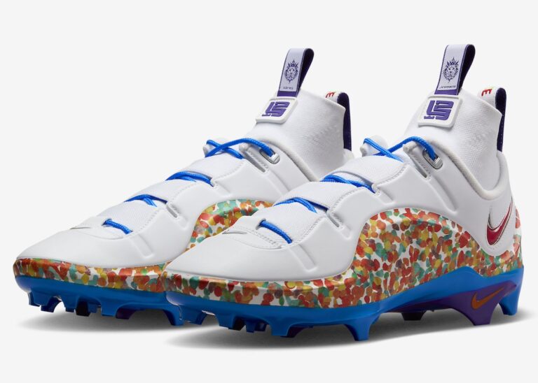 Nike LeBron 4 Menace 3 Fruity Pebbles Cleats FV8044-100