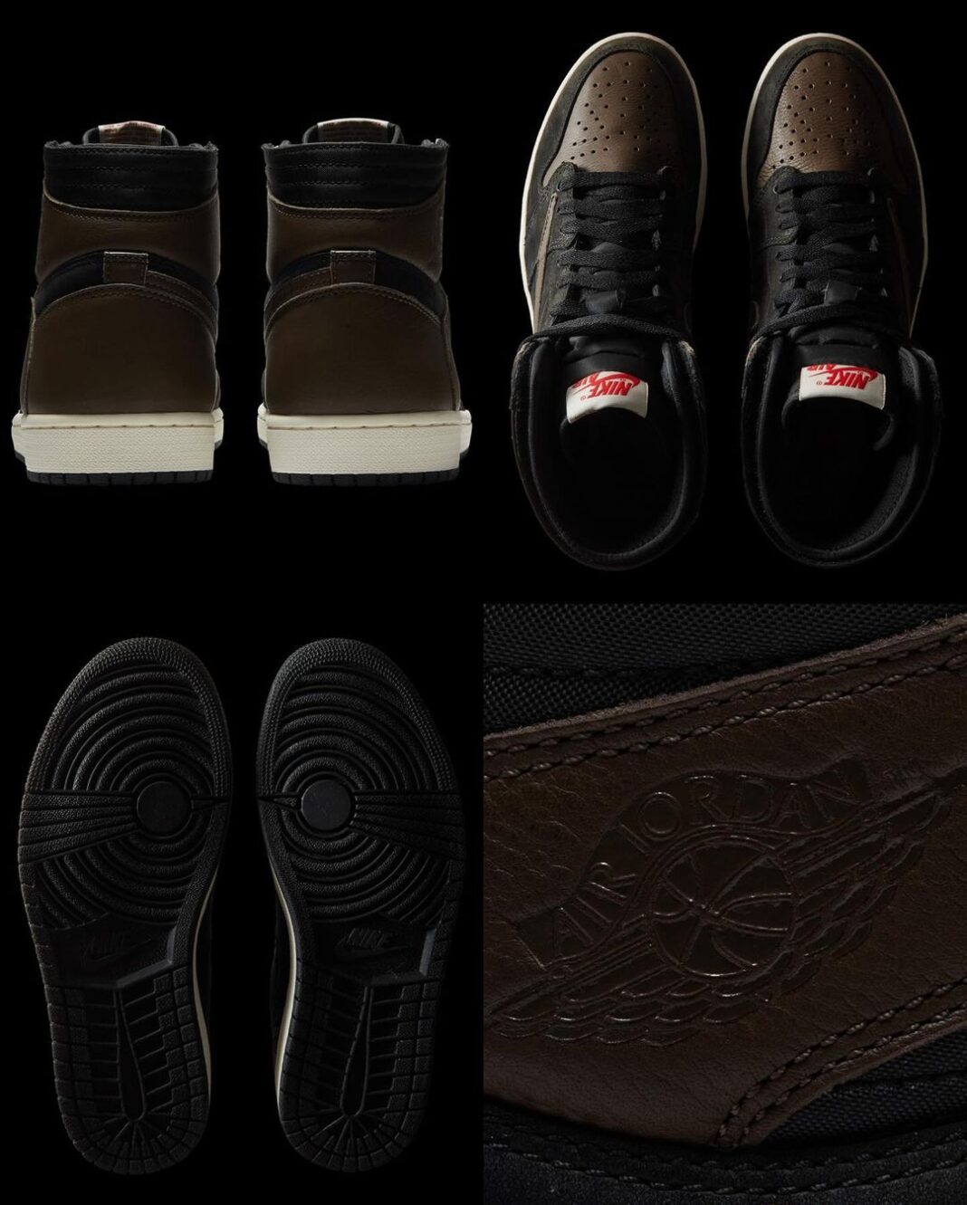 Travis Scott x Air Jordan 1 High OG Black Mocha Sample