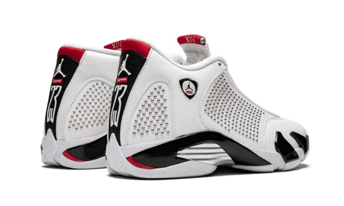 Supreme x Air Jordan 14 White 2019 BV7630 106