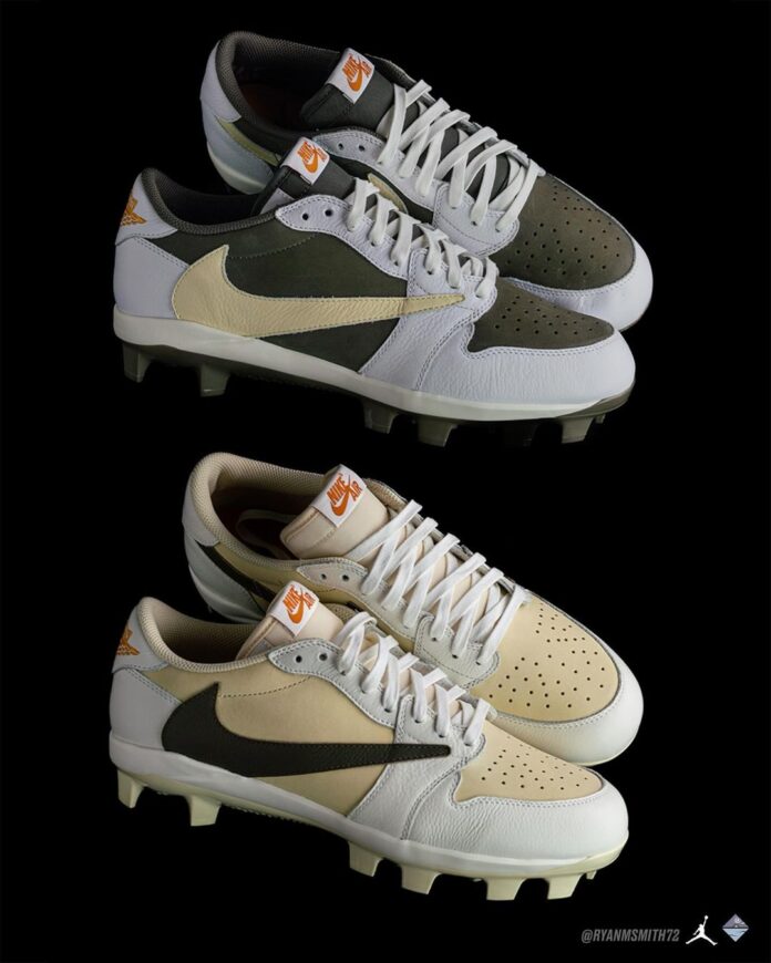 Travis Scott x Air Jordan 1 Low Baseball Cleats