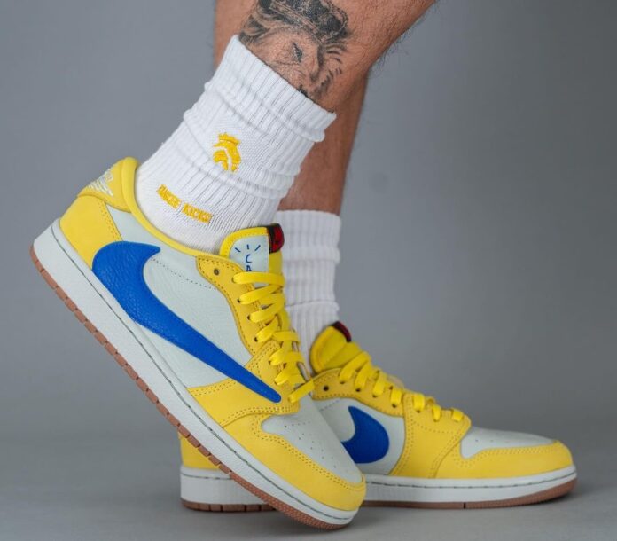 Travis Scott x Air Jordan 1 Low OG Canary DZ4137-700