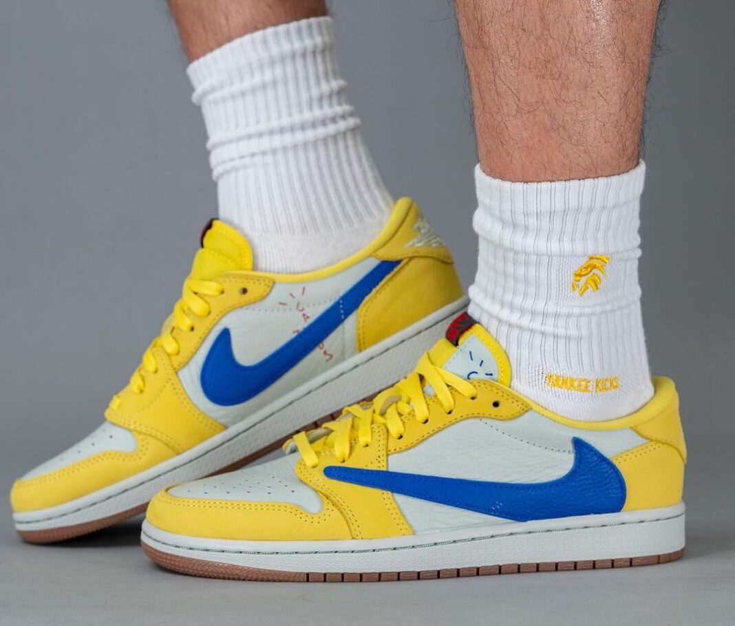 Travis Scott x Air Jordan 1 Low OG Canary DZ4137-700