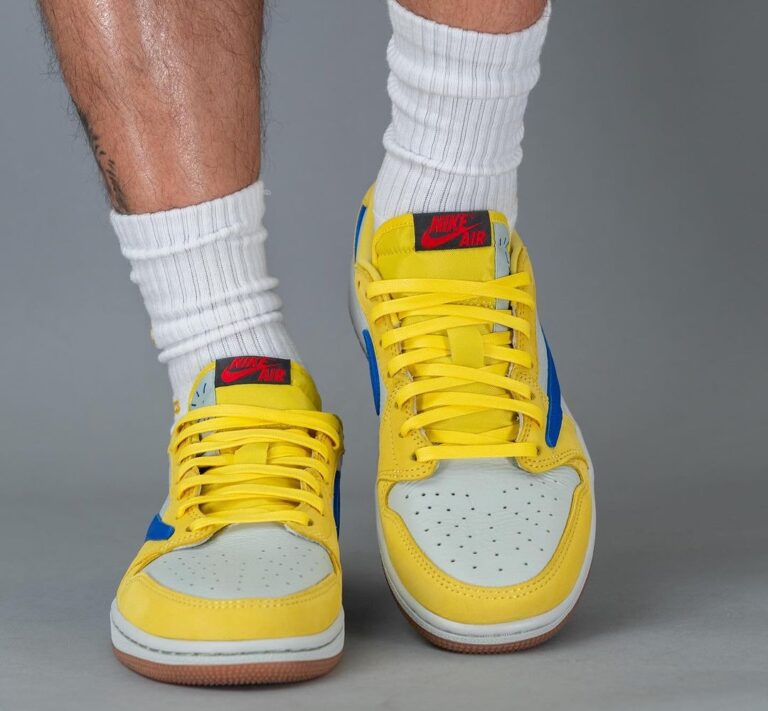 Travis Scott x Air Jordan 1 Low OG Canary DZ4137-700