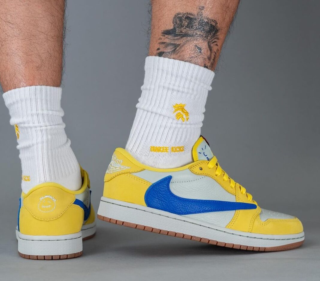 Travis Scott x Air Jordan 1 Low OG Canary DZ4137-700