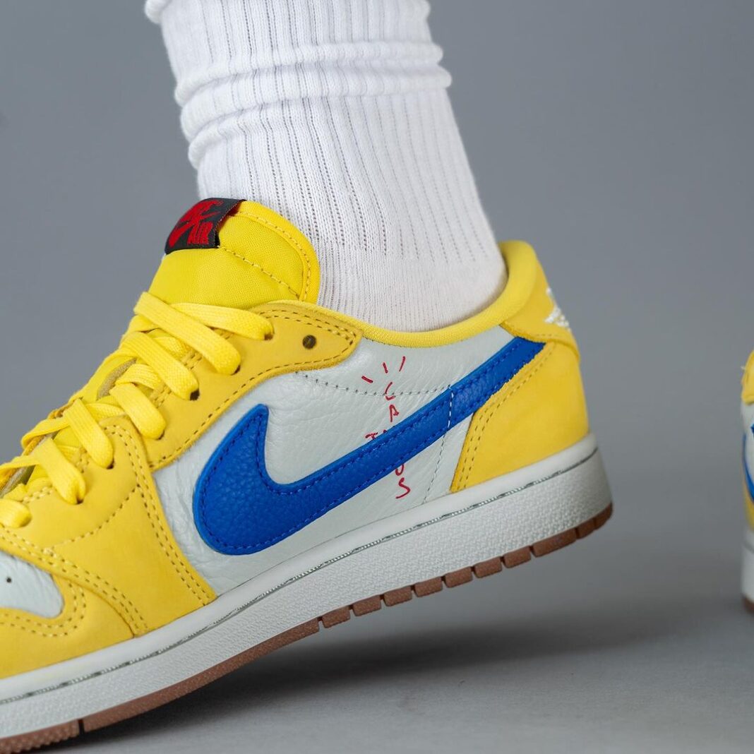 Travis Scott x Air Jordan 1 Low OG Canary DZ4137-700