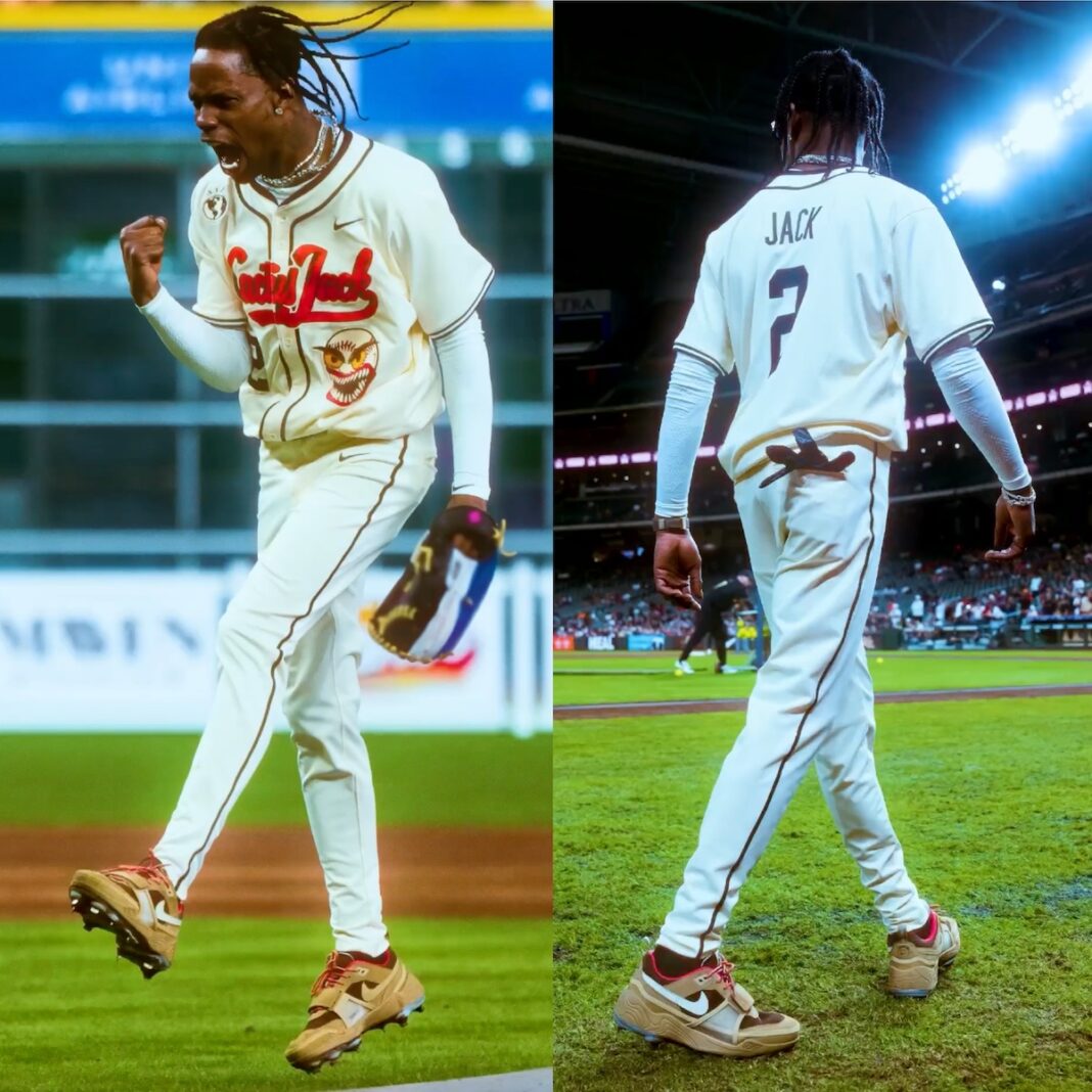 Travis Scott x Nike Sharkidon Baseball Cleats