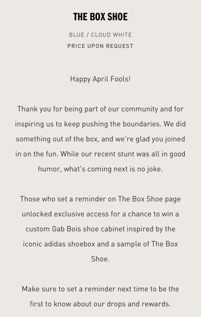 adidas The Box Shoe Blue White AF0104