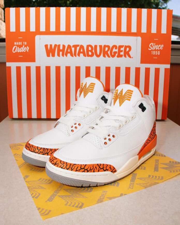 Air Jordan 3 Whataburger Customs