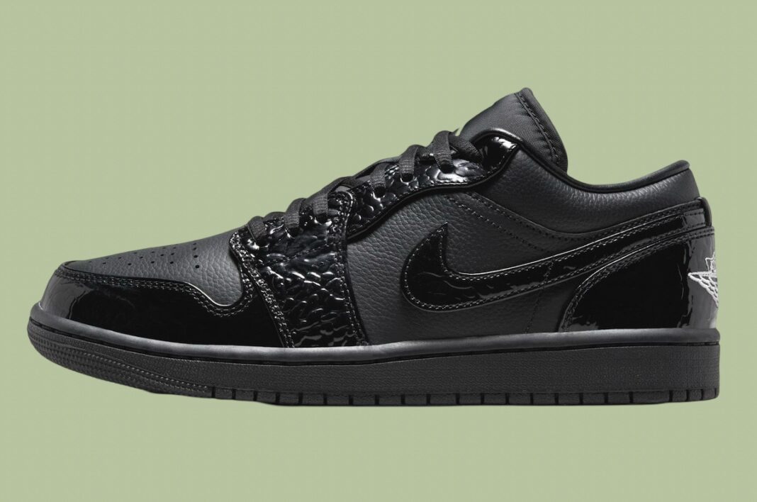 Air Jordan 1 Low Black Croc HJ7743-010