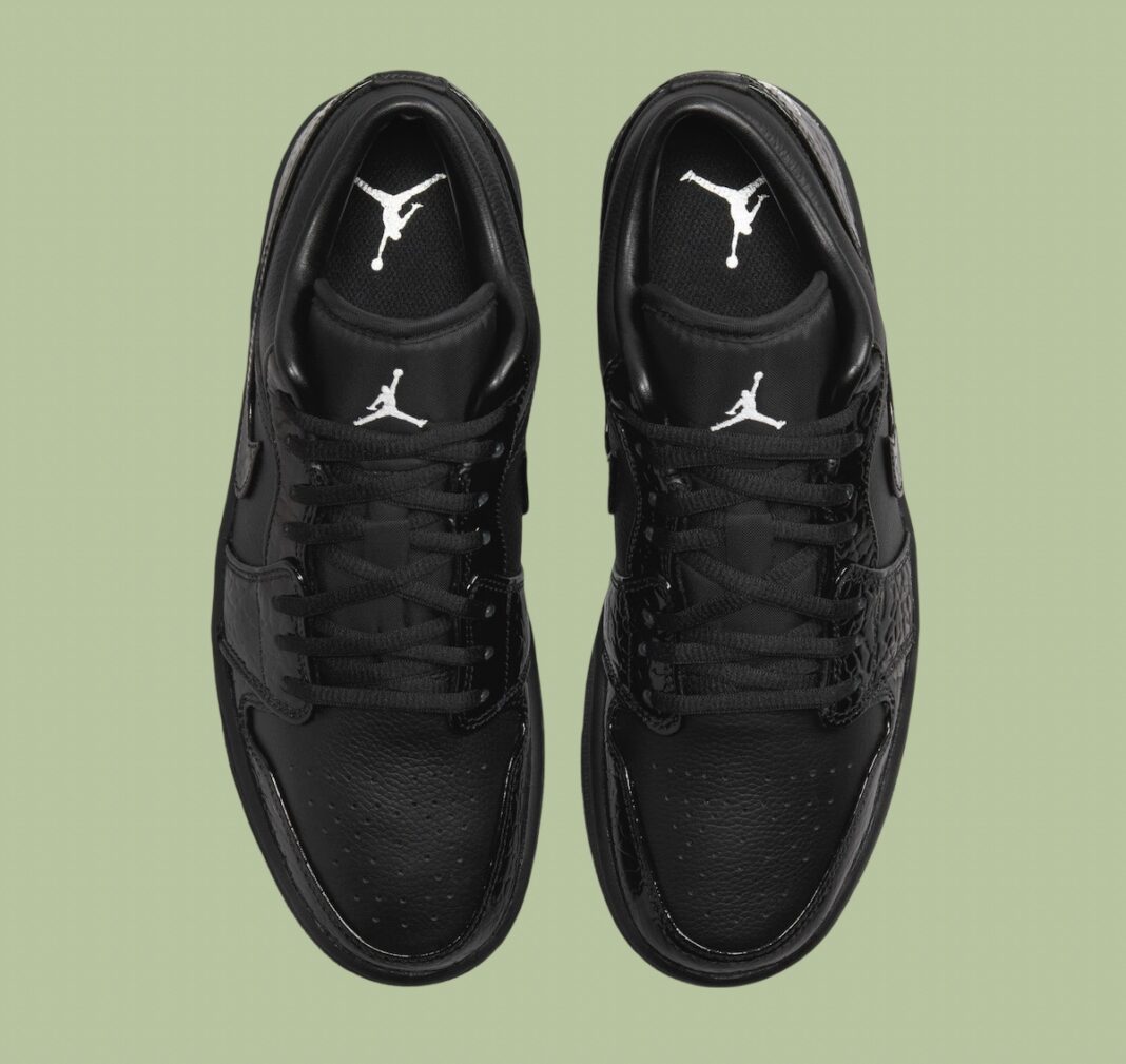 Air Jordan 1 Low Black Croc HJ7743-010
