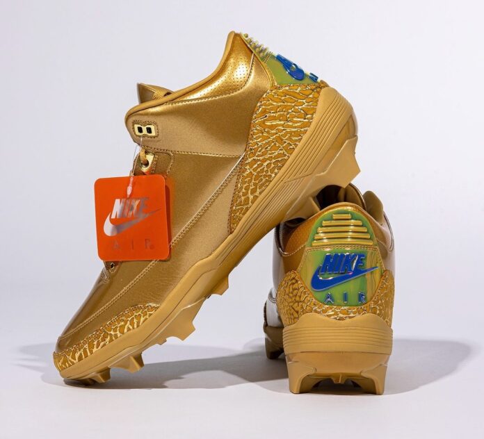 Air Jordan 3 UCLA Gold Cleats