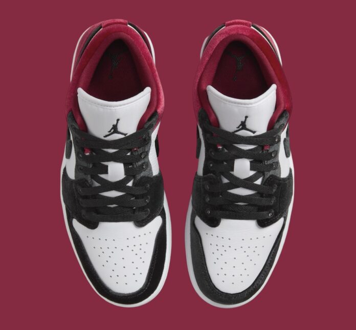 Air Jordan 1 Low SE Velvet Black Gym Red FZ3242-001
