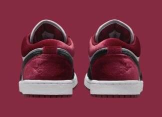 Air Jordan 1 Low SE Velvet Black Gym Red FZ3242-001