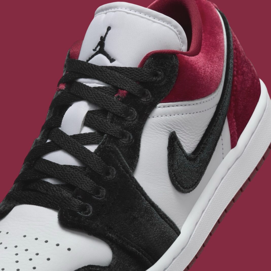 Air Jordan 1 Low SE Velvet Black Gym Red FZ3242-001