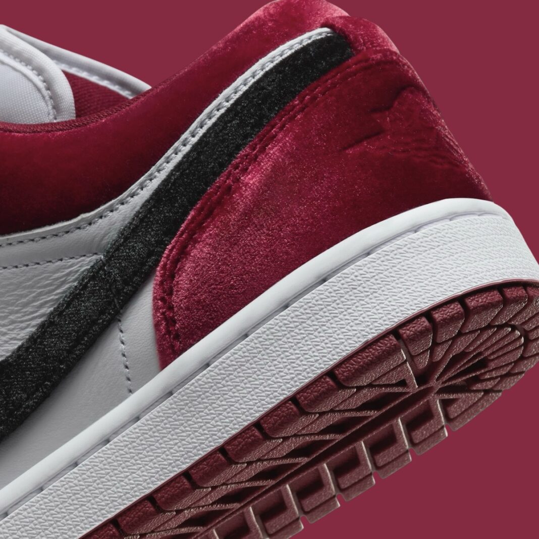 Air Jordan 1 Low SE Velvet Black Gym Red FZ3242-001