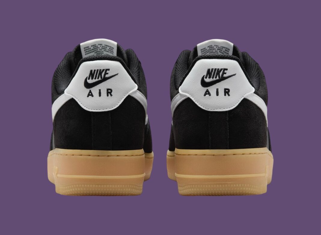 Nike Air Force 1 Low Black Suede Gum FQ8714-004