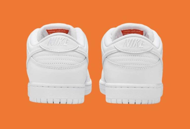 Nike SB Dunk Low Triple White Orange Label FJ1674-100