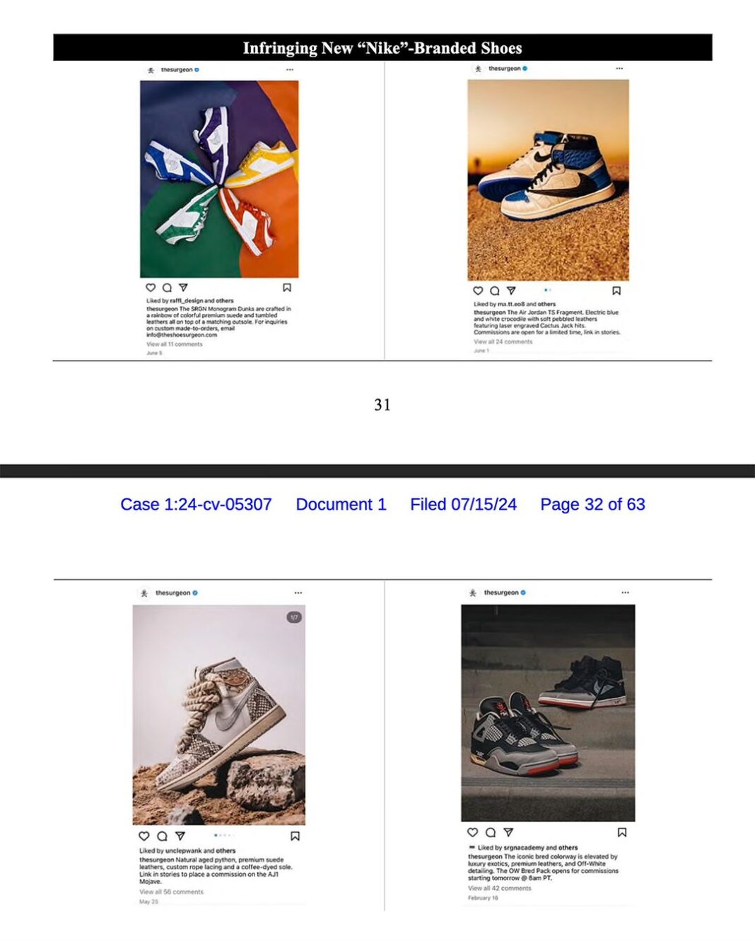 Nike Files Lawsuit Against The Shoe Surgeon