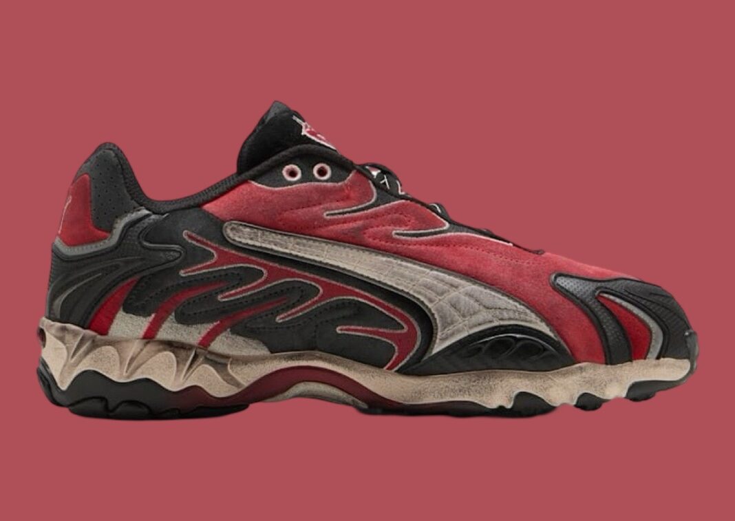 A$AP Rocky x PUMA Inhale Distressed Black Pop Red 402453-01