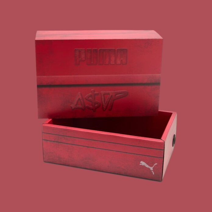 A$AP Rocky x PUMA Inhale Distressed Black Pop Red 402453-01
