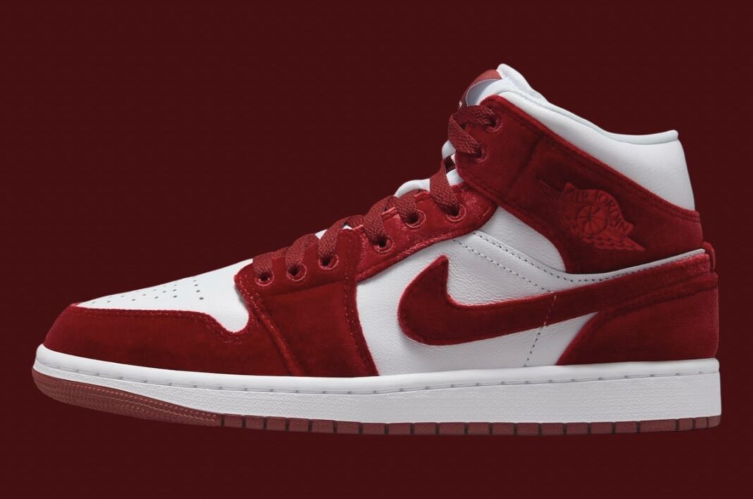 Air Jordan 1 Mid Red Velvet FZ3334-100