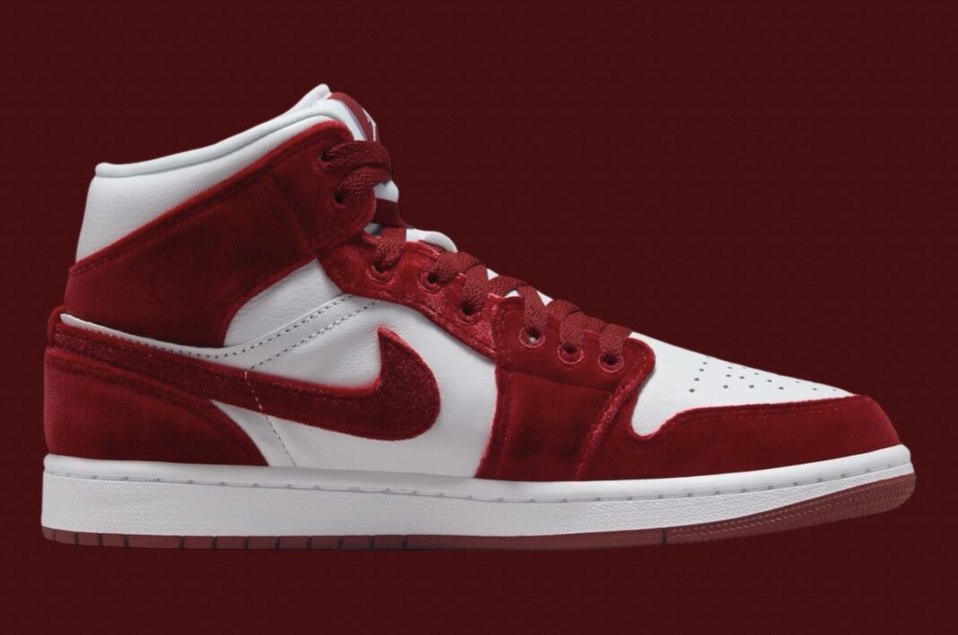 Air Jordan 1 Mid Red Velvet FZ3334-100