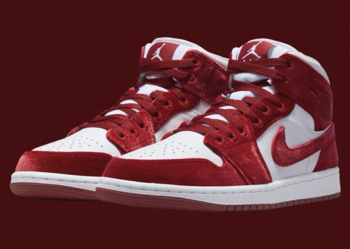 Air Jordan 1 Mid Red Velvet FZ3334-100