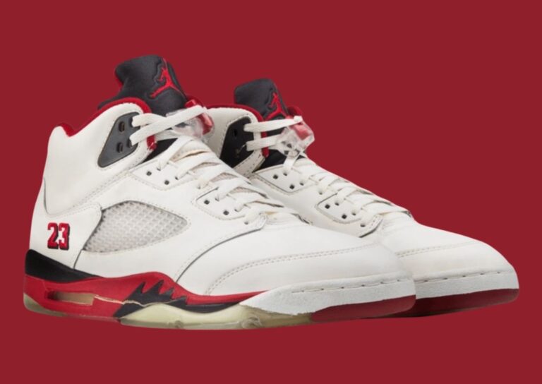 Air Jordan 5 Fire Red Black Tongue 2025 HQ7978-101