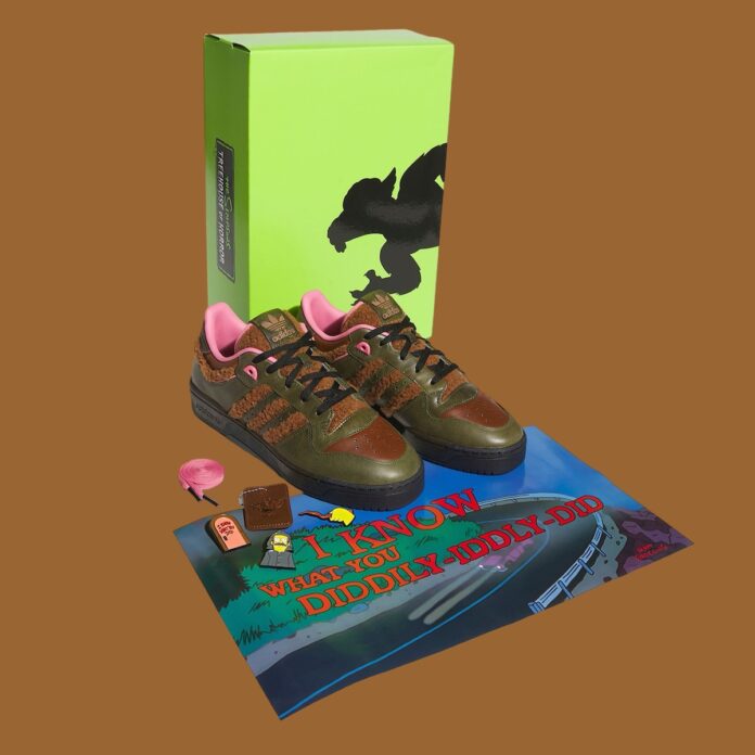 The Simpsons x adidas Rivalry Low Werewolf Flanders IF7190