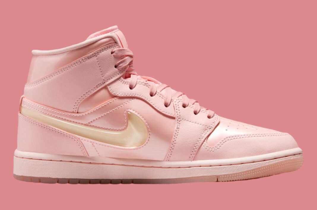 Air Jordan 1 Mid Pink Patent Valentine's Day HF3173-600