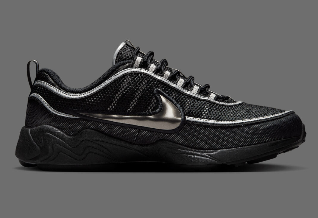 Nike Air Zoom Spiridon Black Metallic Silver HF9117-002