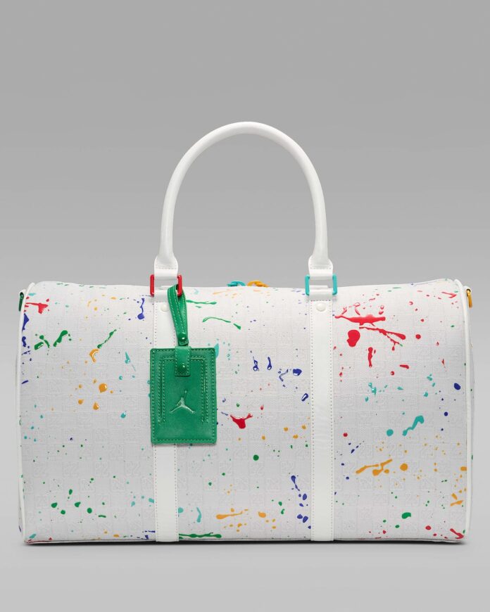 Jordan Monogram Duffle Bag Paint Splatter 2025