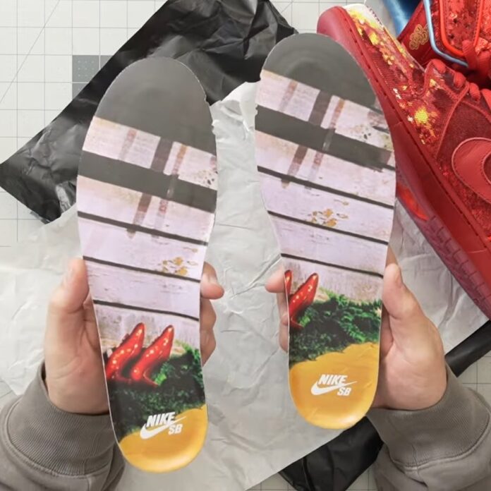 Wizard of Oz Nike SB Dunk Ruby Red Slippers Friends and Family