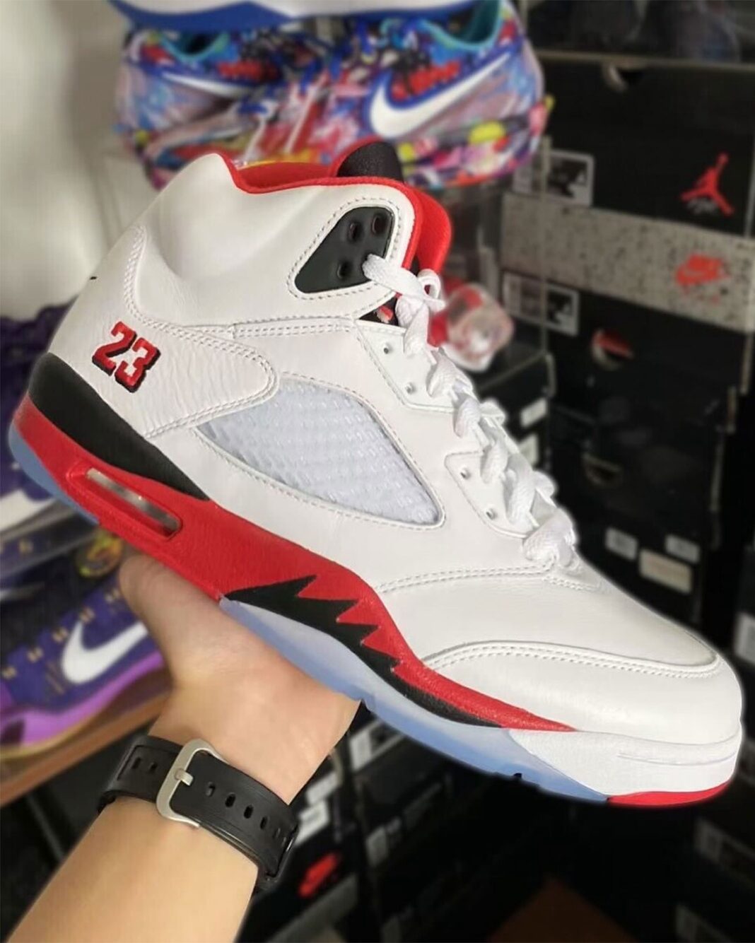 Air Jordan 5 Fire Red Black Tongue 2025 (Where To Buy)