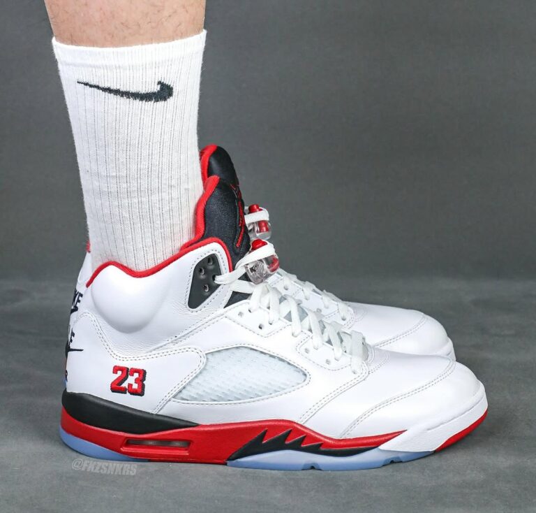 Air Jordan 5 Fire Red Black Tongue HQ7978-101
