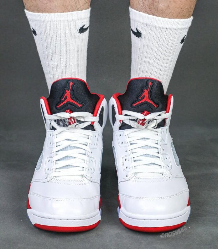 Air Jordan 5 Fire Red Black Tongue HQ7978-101