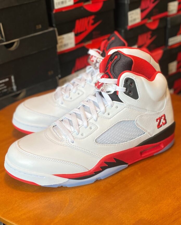 Air Jordan 5 Fire Red Black Tongue HQ7978-101