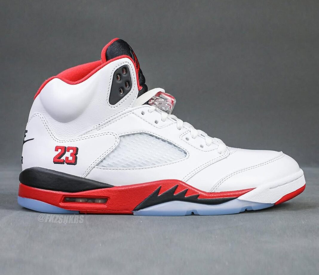 Air Jordan 5 Fire Red Black Tongue HQ7978-101