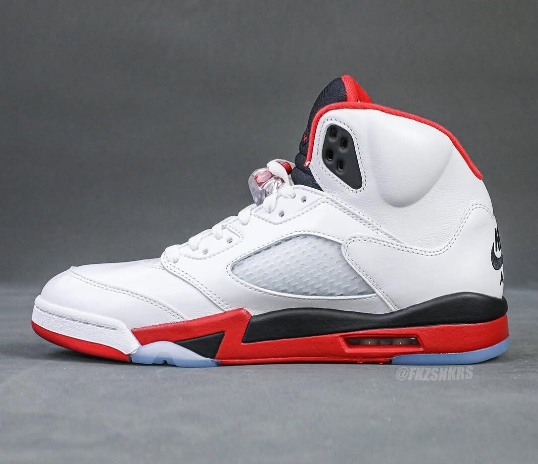 Air Jordan 5 Fire Red Black Tongue HQ7978-101