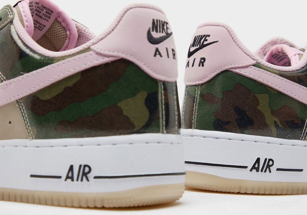 Nike Air Force 1 Low Camo Pink Swoosh