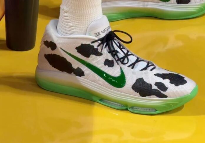 Victor Wembanyama Nike GT Hustle 3 Cow Print PE