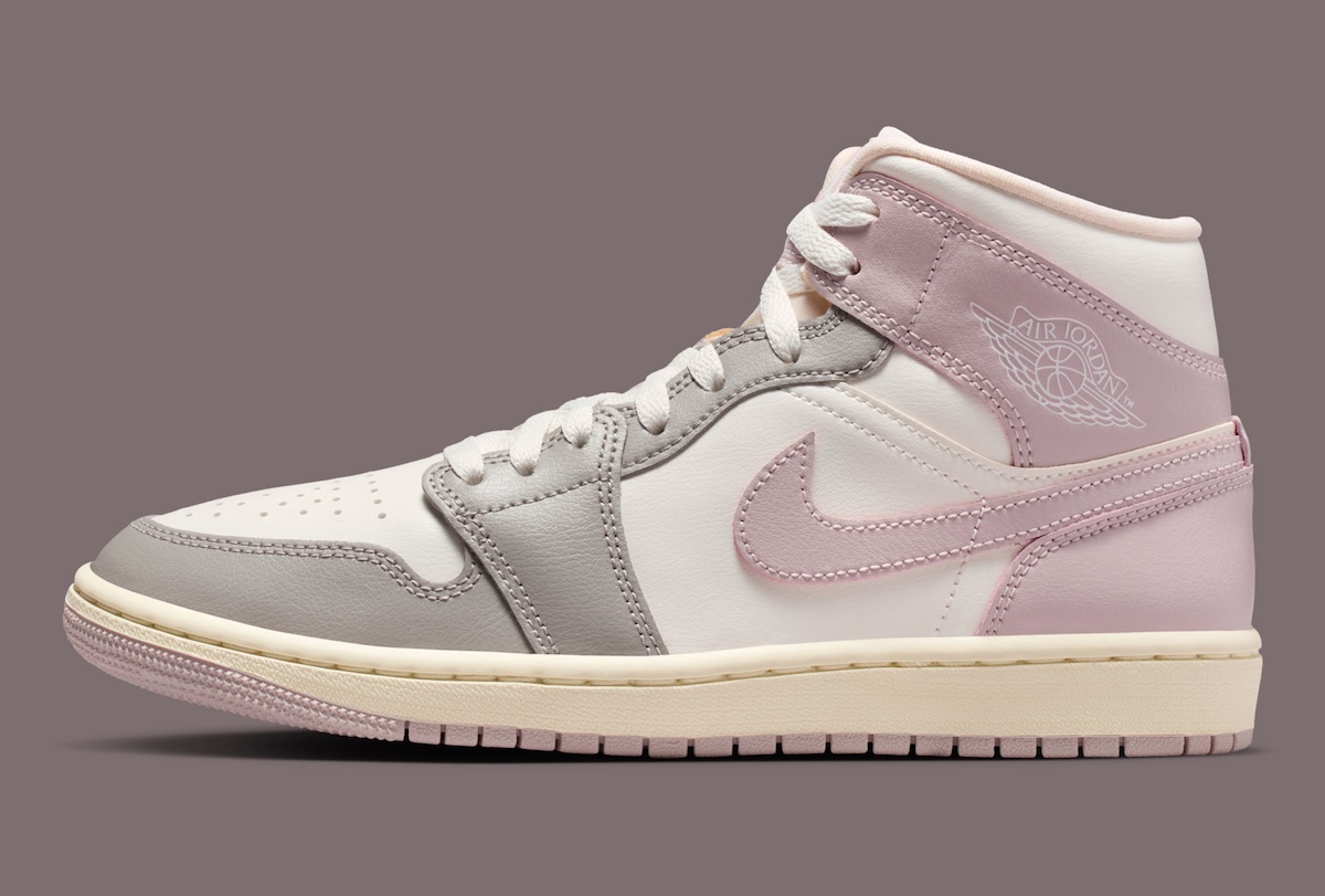 Air Jordan 1 Mid Enigma Stone Particle Rose BQ6472-122