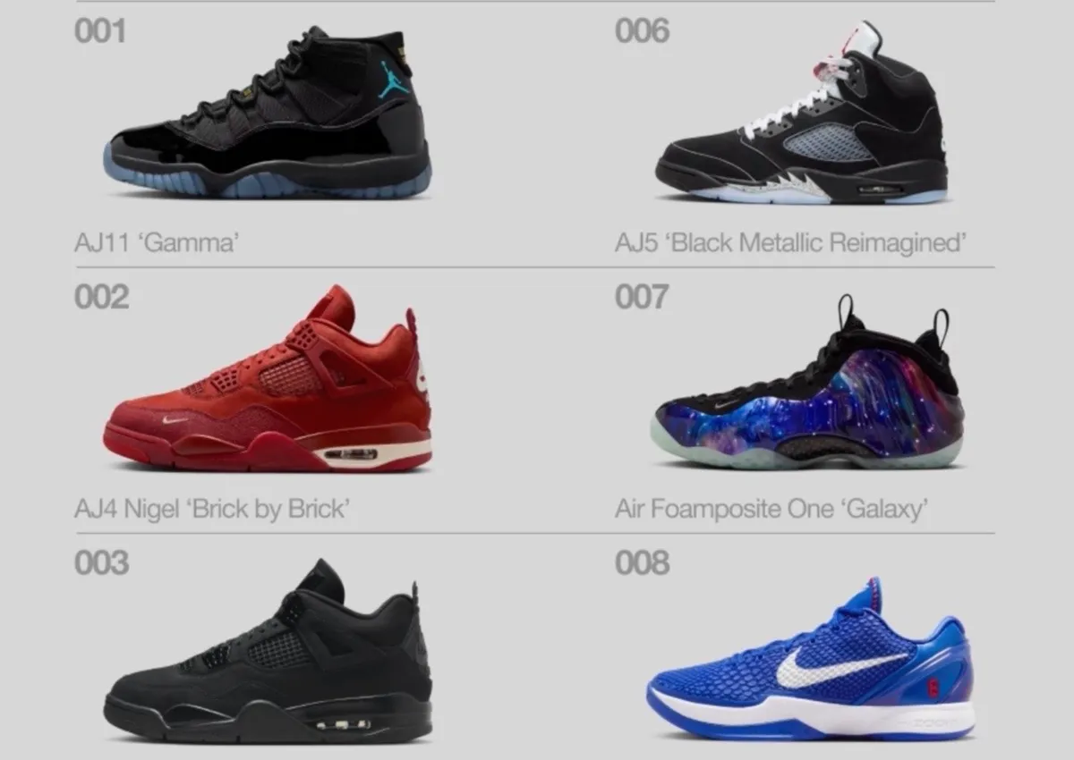 Top 10 Nike SNKRS Sneaker Releases of 2025