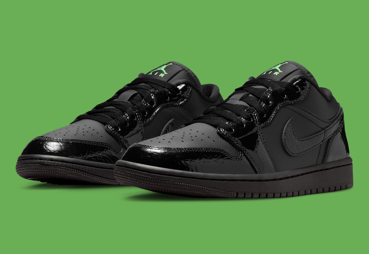 Air Jordan 1 Low Black Scream Green IQ9701-010