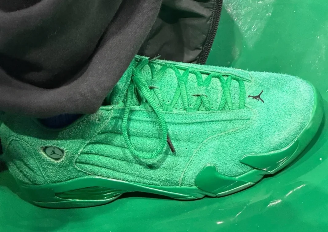 Air Jordan 14 Green Suede PE
